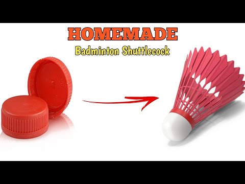 How to make a badminton shuttlecock using bottle cap / diy Homemade ...
