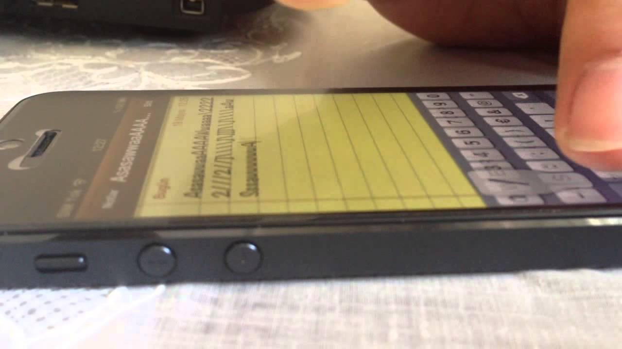 iPhone 5 Screen Problem 2 - YouTube
