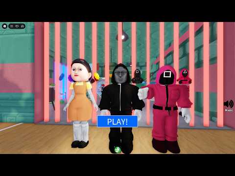 SQUID GAME FAMILY PRISON RUN ESCAPE! Obbyroblox Gameplay Walkthrough No Death 4K