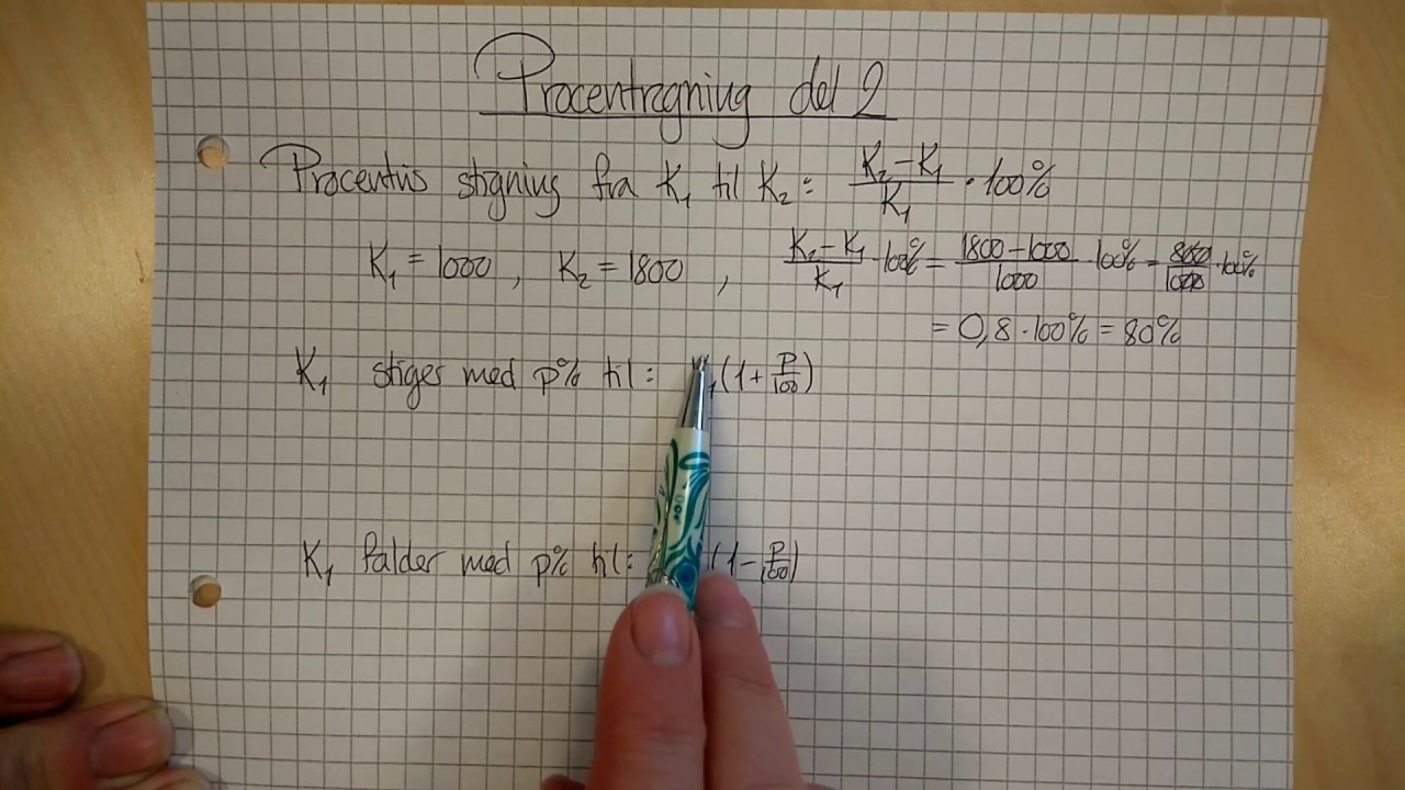 Procentregning del 2 - YouTube