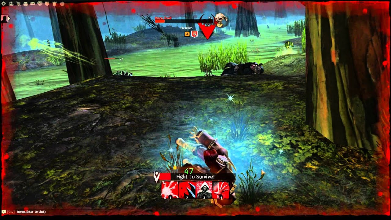 Guild Wars 2 PvE Gameplay HD - 22lvl Human Elementalist - YouTube