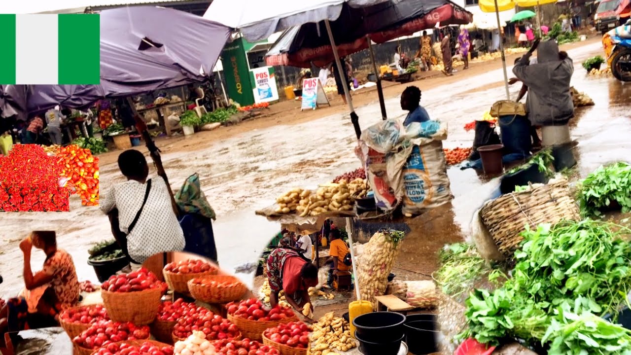 A Typical Rainy market day in Nigerian Market🇳🇬 - YouTube
