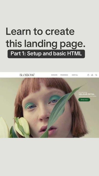 Part 1 of coding your first simple but beautiful landing page #ux # ...