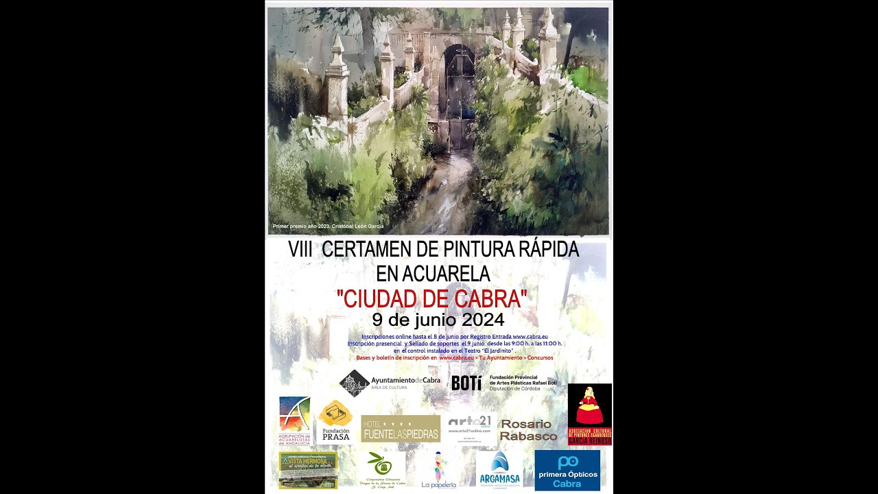 2024/06 -- 8 Certamen Pintura Rápida en Acuarela 'Ciudad de Cabra ...
