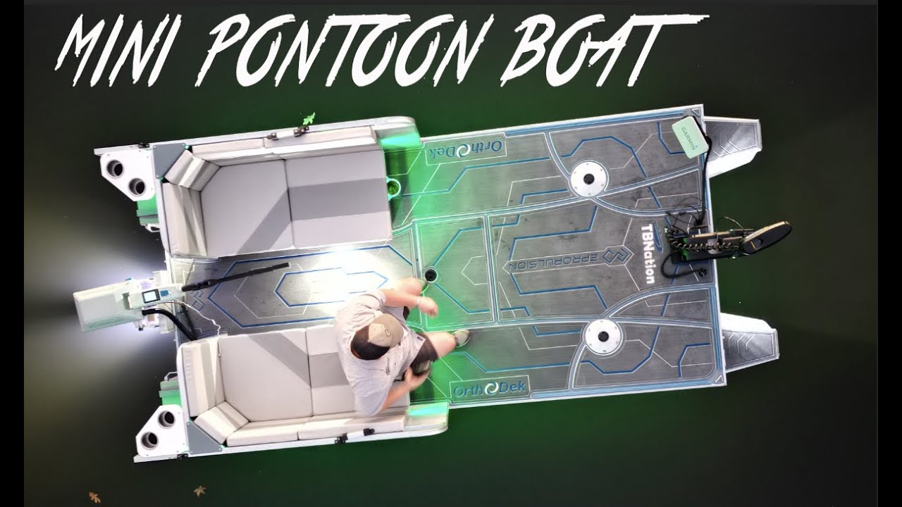 Pimping out a mini Pontoon boat! @TBNationOutdoors crew meetup. - YouTube