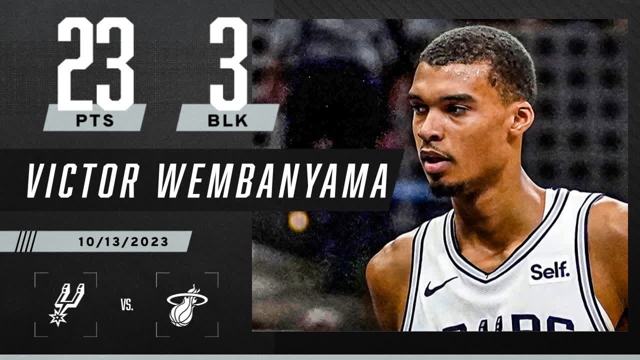 Victor Wembanyama BLOCK PARTY 🎉 Wemby with 23 PTS & 3 BLK 😤 | NBA on ...