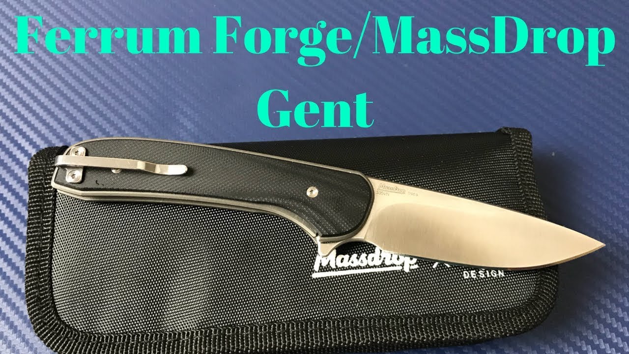 Ferrum Forge/ MassDrop Gent linerlock knife slender lightweight and ...