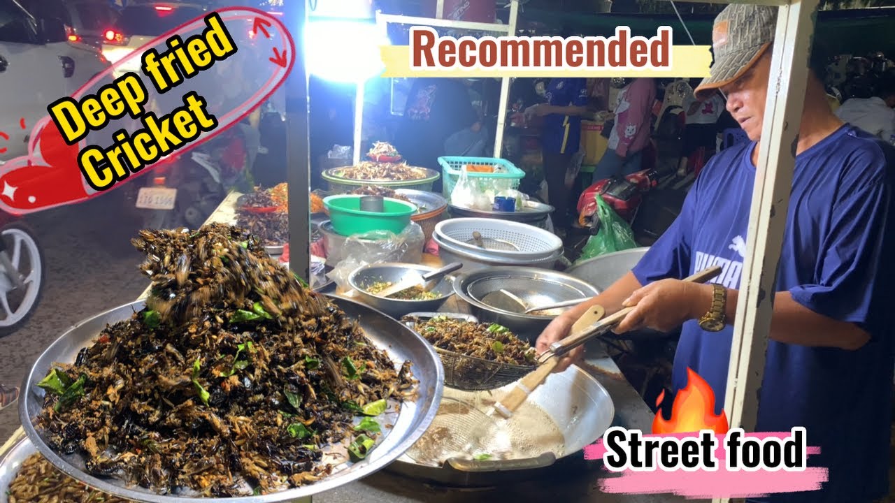 Street food | Deep fried cricket 🦗 - YouTube