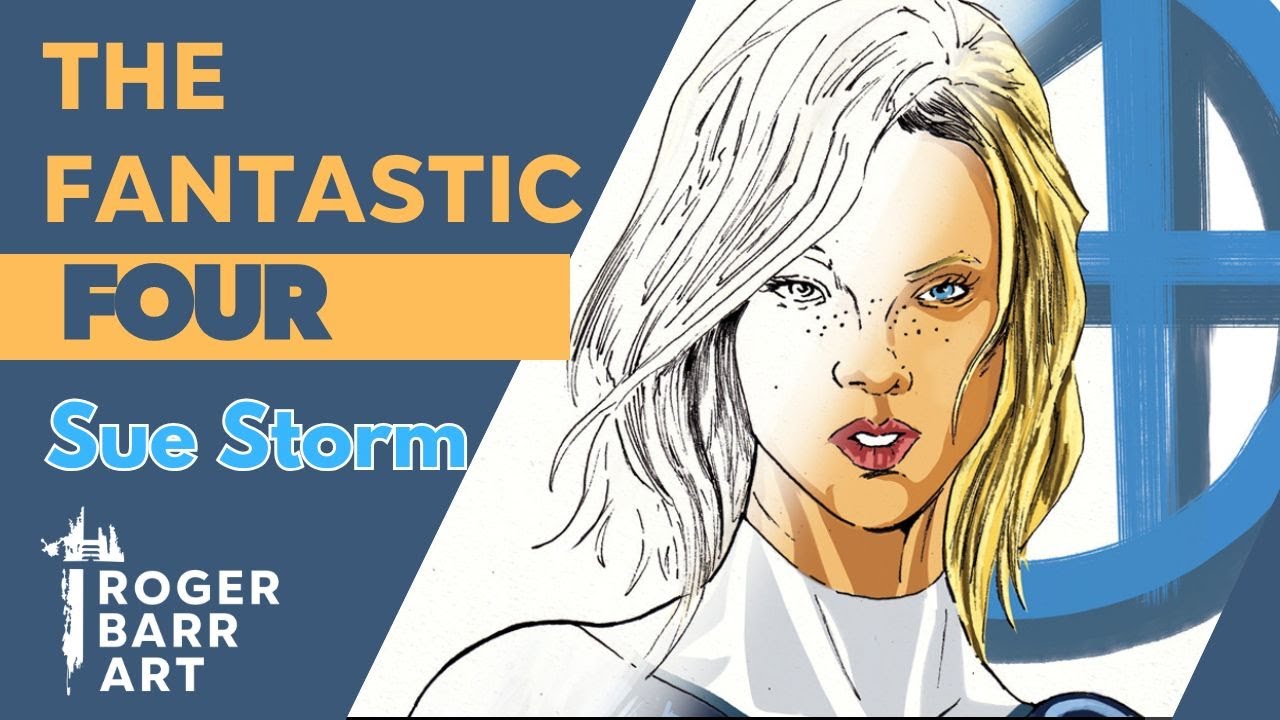 DRAW The Fantastic Four: Sue Storm - YouTube