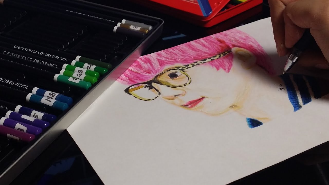 EXO 루한(鹿晗) 그리기Drawing Exo Luhan - YouTube