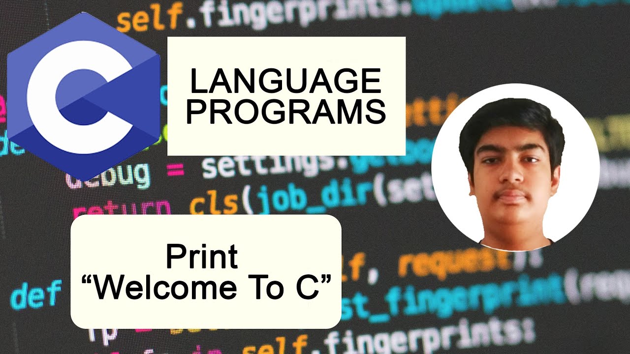 C program to print hello world - YouTube