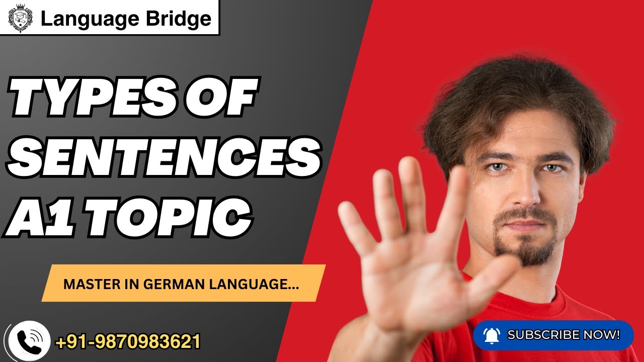 German Grammar: Type of Sentences A1 Topic Goethe German Language ...