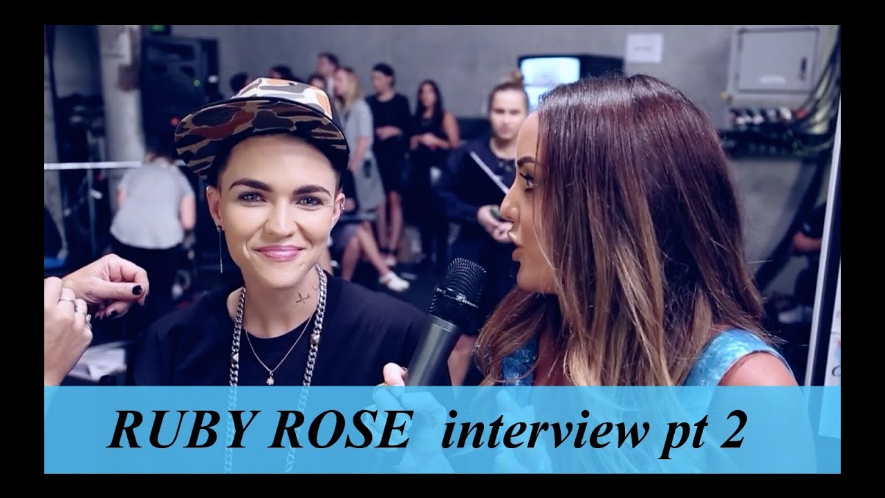 RUBY ROSE chats meditation, rehab, tattoos and her dogs at MBFWA - YouTube