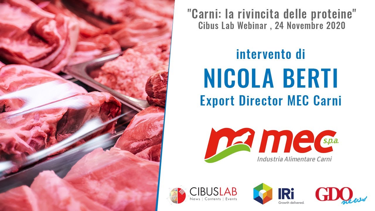 Nicola Berti, Expor Director Mec Carni. Intervento al Webinar CibusLab ...