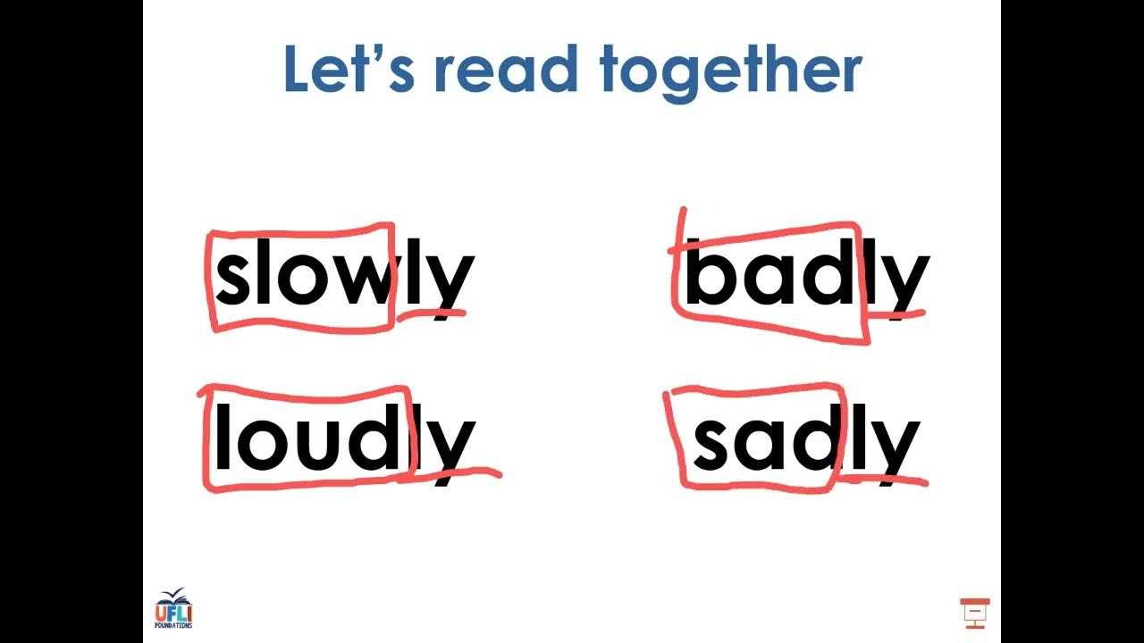 UFLI Lesson 101: -ly - YouTube