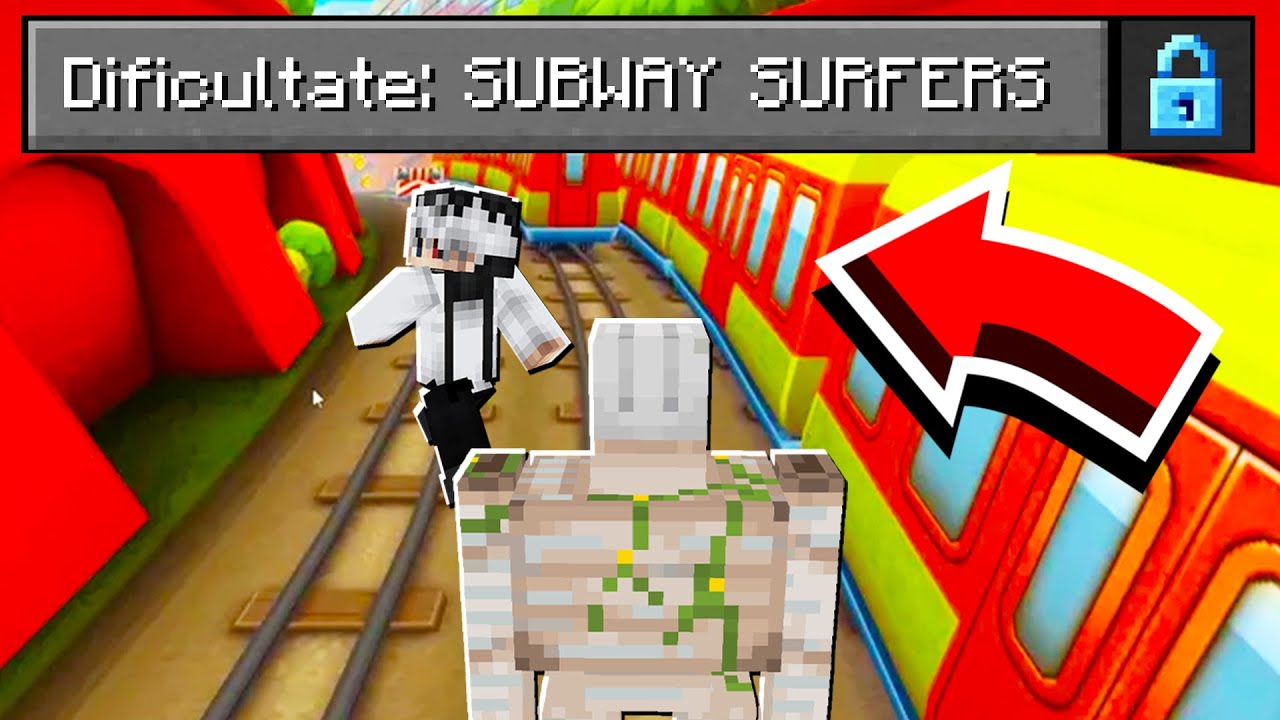 Noua Dificultate In Minecraft...*SUBWAY SURFERS* - YouTube