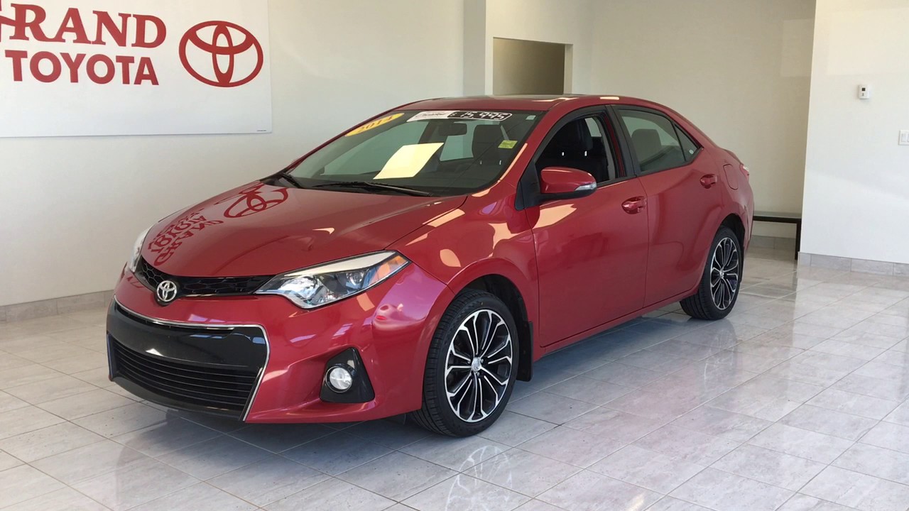Red 2014 Toyota Corolla S Review null - Grand Toyota - YouTube