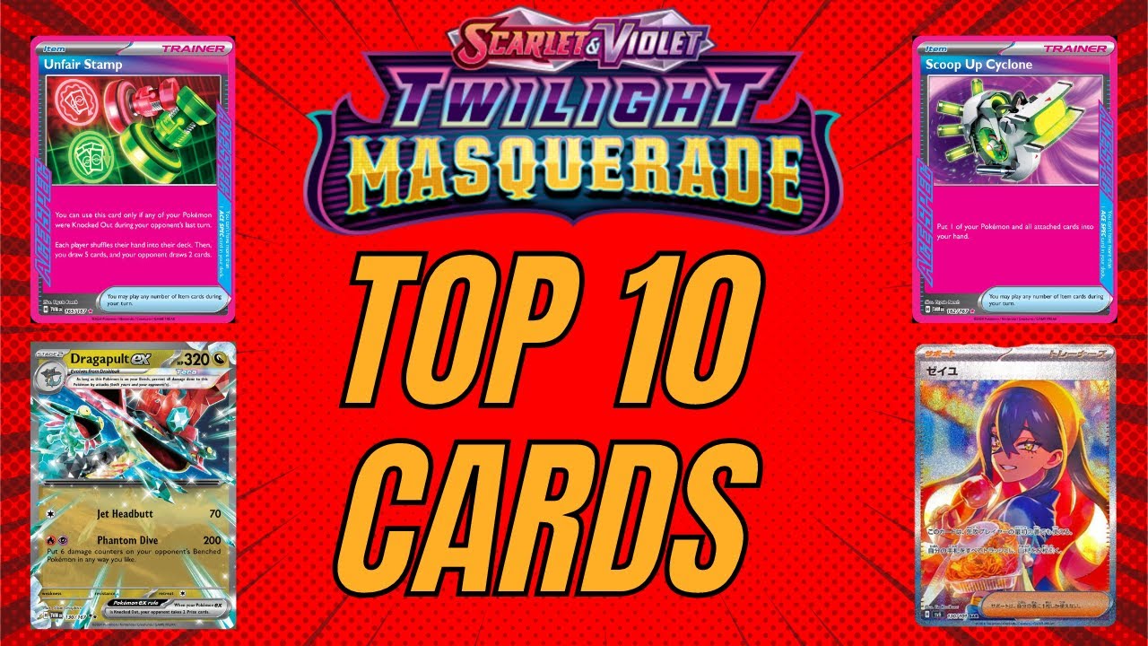 TOP 10 CARDS from the Pokémon Twilight Masquerade Set! GET THESE CARDS! - YouTube