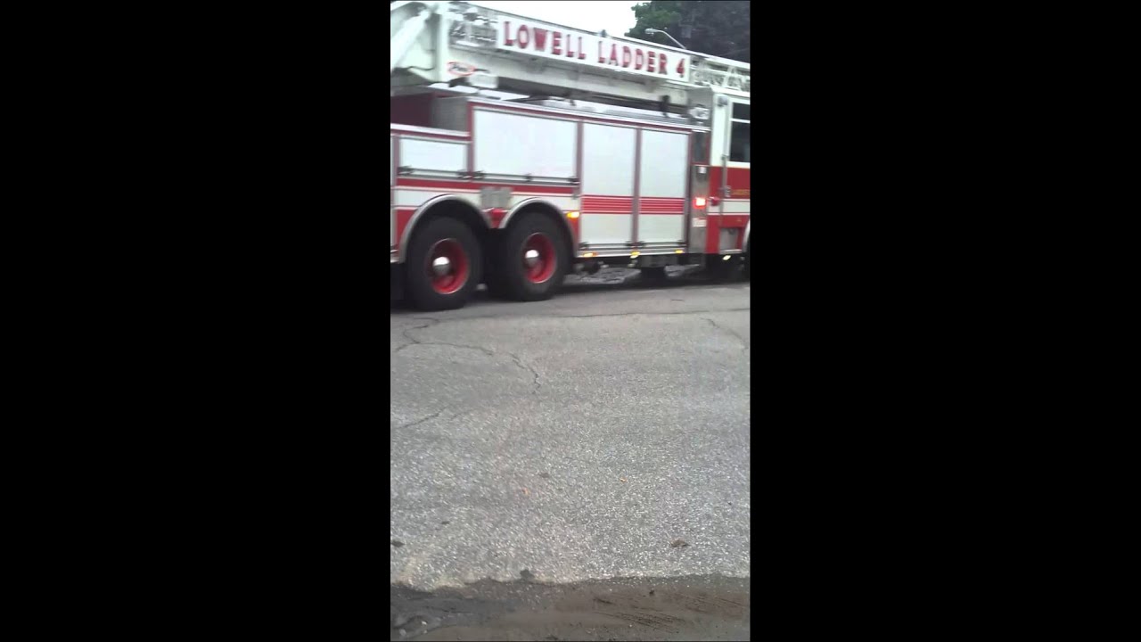 Lowell Fire Department Engine 6 and Ladder 4 - YouTube