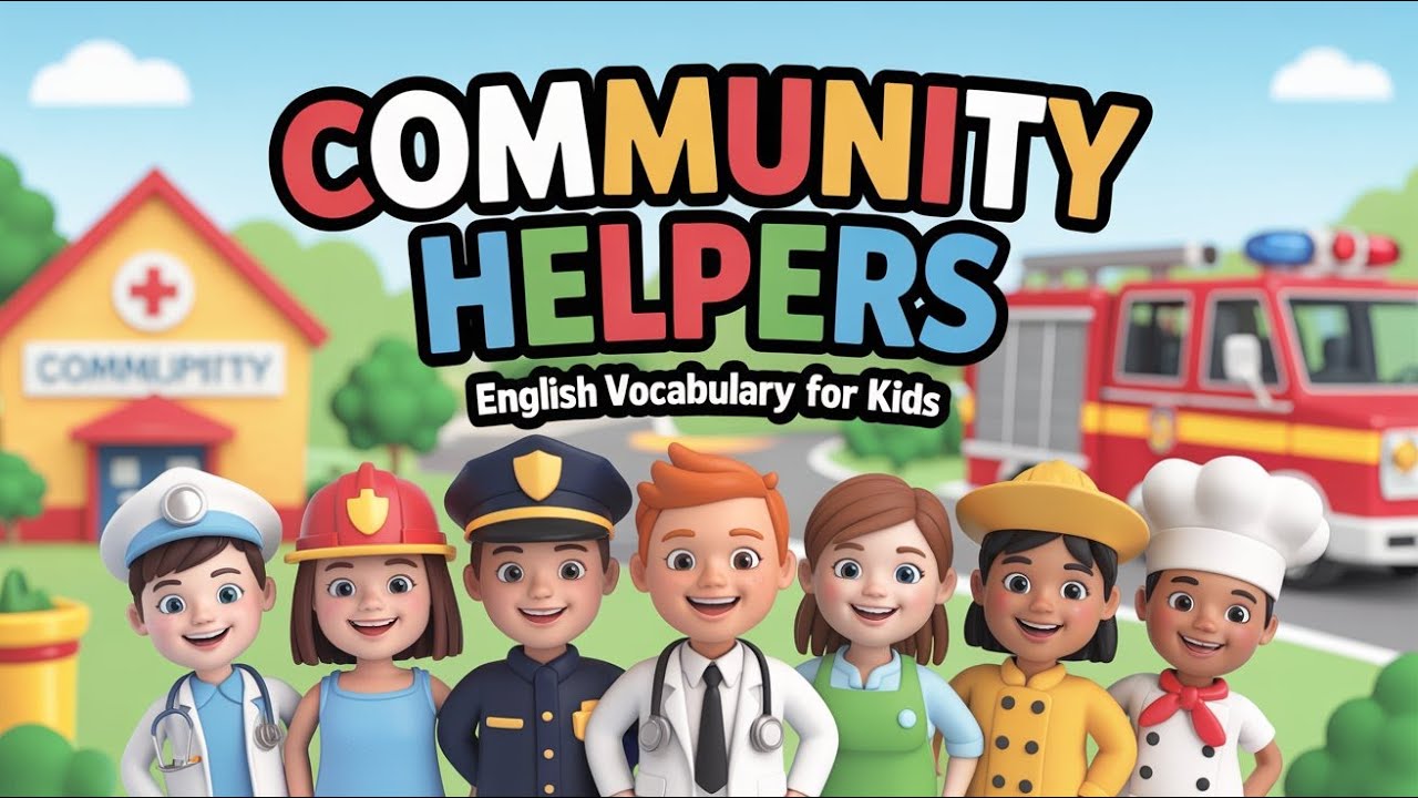 "40 Community Helpers – English Vocabulary for Kids | Learn Jobs People ...