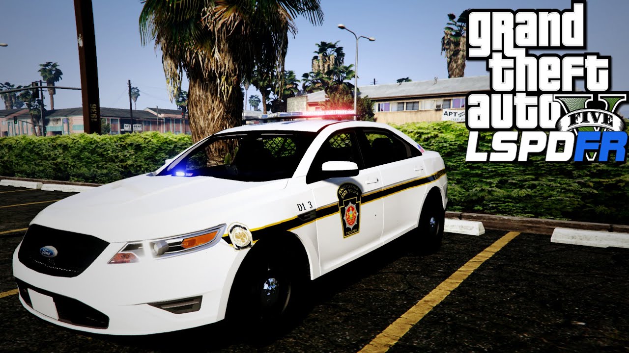 GTA V LSPDFR #64 Pennsylvania State Police Ford Taurus - YouTube