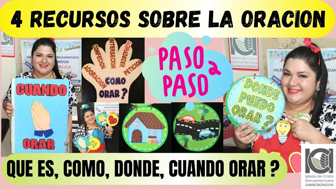 4 RECURSOS VISUALES SOBRE LA ORACION - QUE, COMO, DONDE Y CUANDO ORAR ...