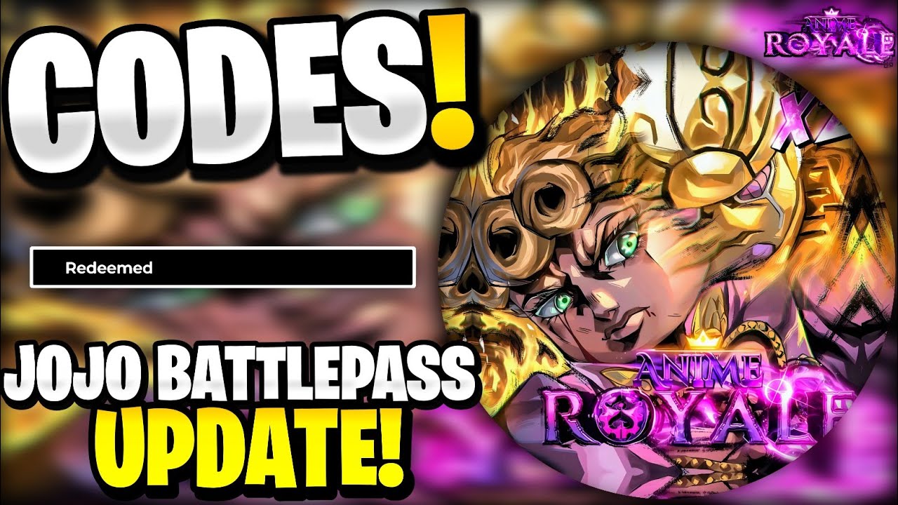 🔥*NEW* All Working JOJO BATTLEPASS UPDATE CODES FOR ANIME ROYALE ...