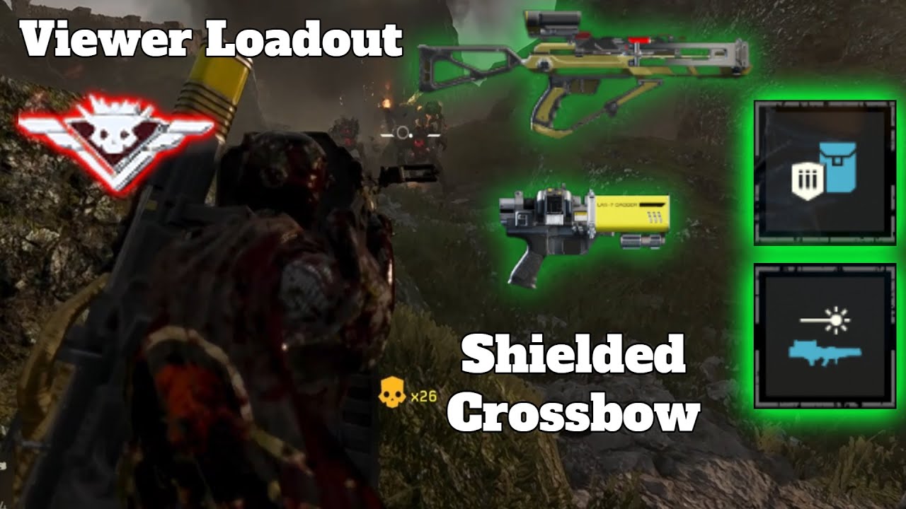 Helldivers 2 - Viewer Loadout Shielded Crossbow! (Solo Super Helldive ...