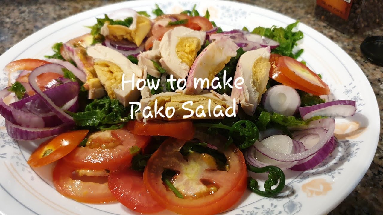 How to make Pako Salad - YouTube