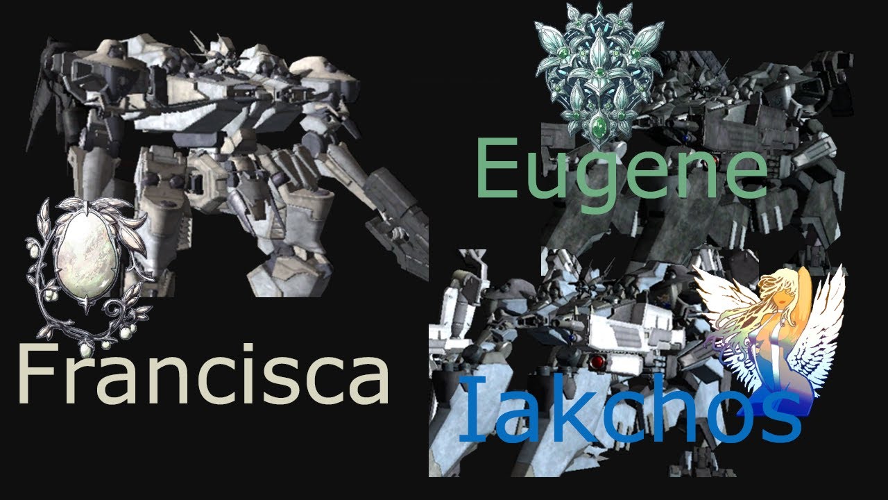 Armored Core 4 Simulation Battles : Francisca - Eugene - Iakchos - YouTube