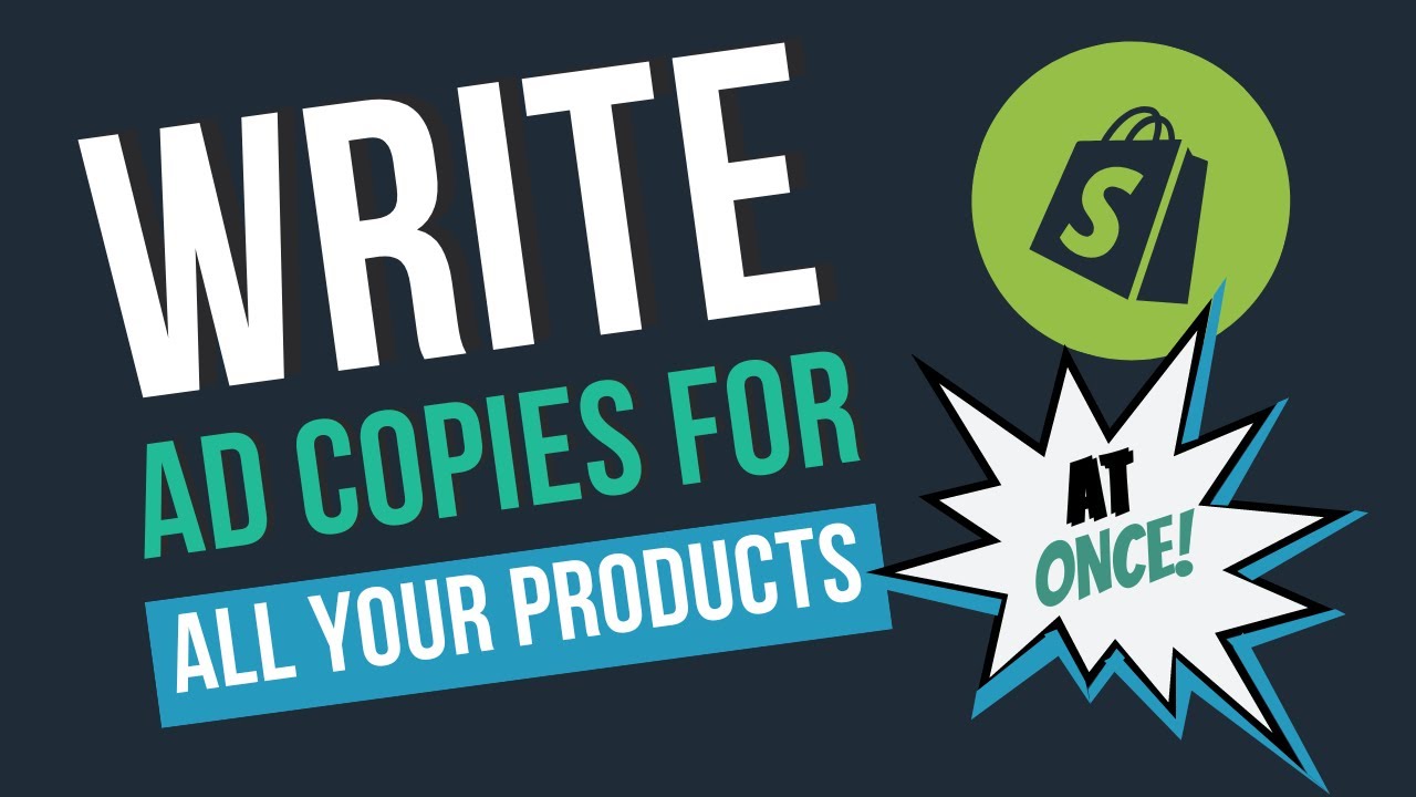 How to Write Ad Copy for All Your Products at Once with ChaGPT - YouTube