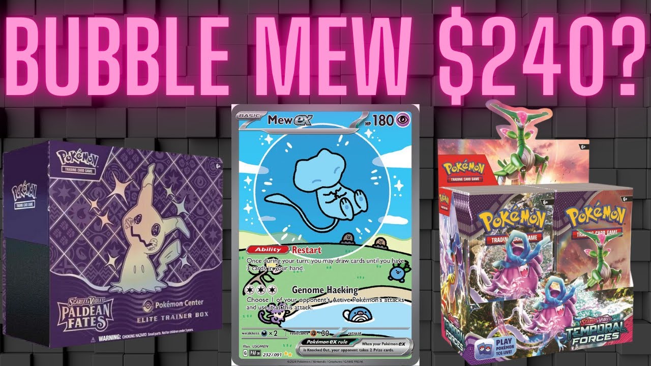 Bubble Mew Won't Stop! Pokemon Market Update - YouTube