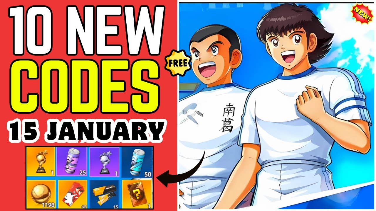 10 New Captain Tsubasa Ace Redeem Code 2025 | New Captain Tsubasa Codes | Gift Code Captain ...