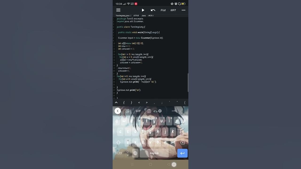Multiplication Table using Multidimensional Array - YouTube