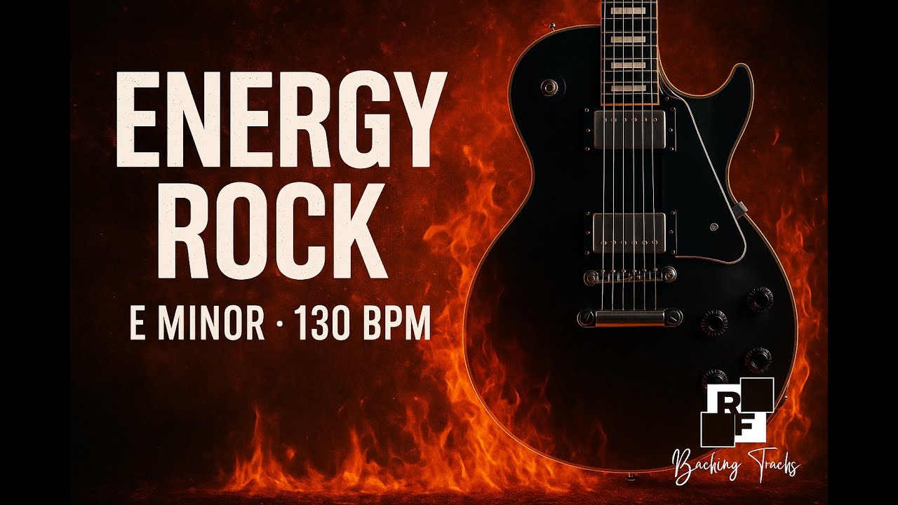 Energy Rock Backing Track in Em - 130 BPM | Guitar Jam Track - YouTube