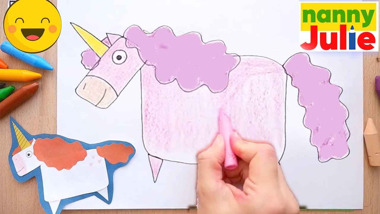 Nanny Julie's Magical Unicorn: 🦄 Easy Pink Unicorn Drawing Tutorial for ...