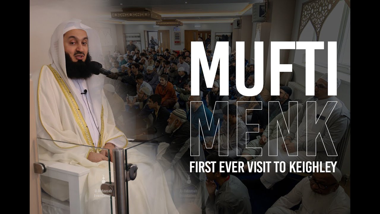 MUFTI MENK FIRST EVER VISIT TO KEIGHLEY - YouTube