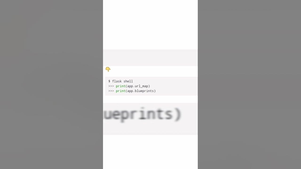 Prototyping With The Flask Shell Developer Programming Code Flask Python Cleancode Coding