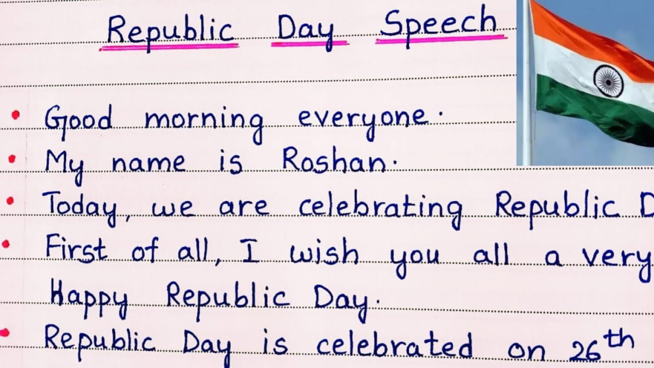 10 lines Speech On Republic Day In English Republic Day Speech 2025 ...