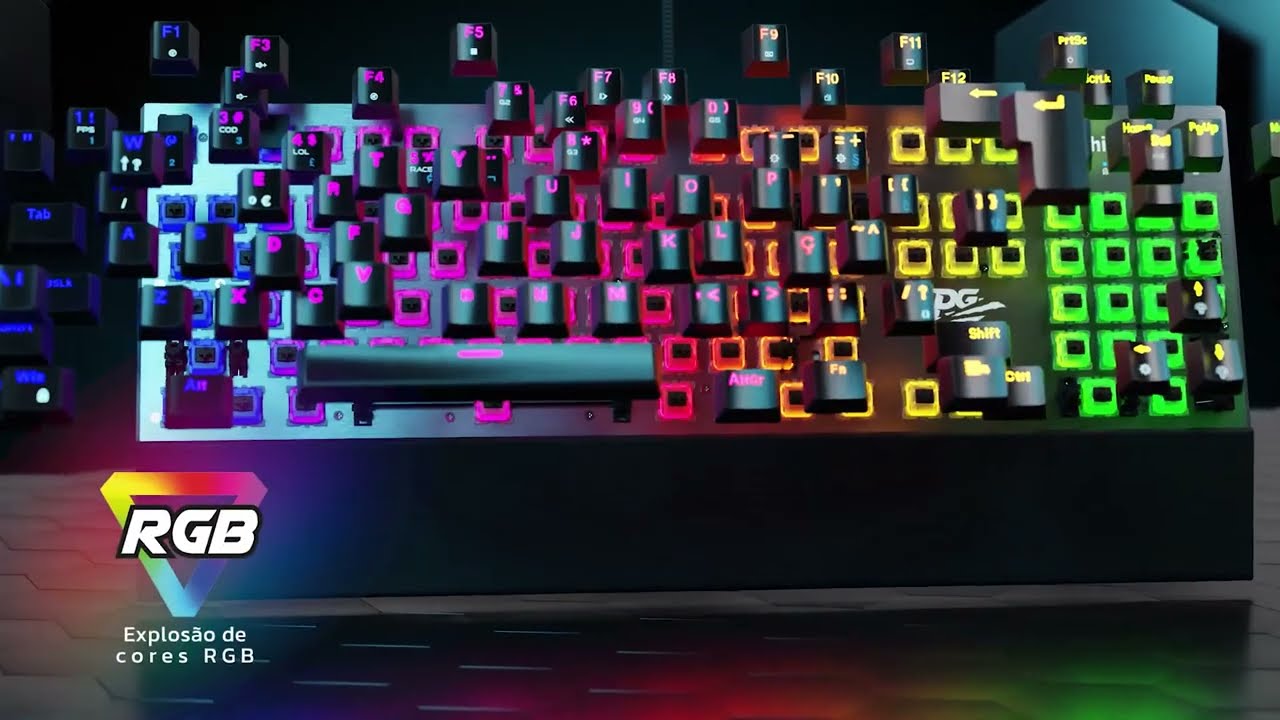 Teclado Mecânico Gamer Philco PKB92 - YouTube