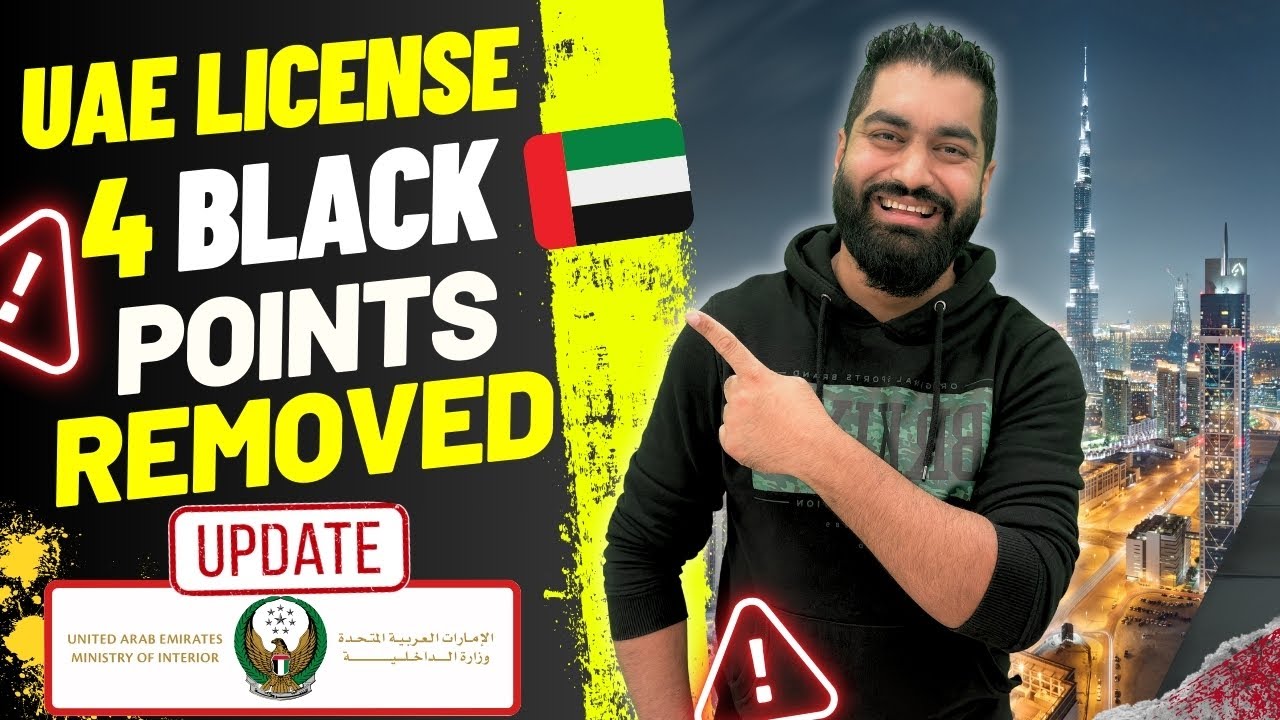 UAE Driving License 4 Black Points Removed - Accident Free Campaign ...