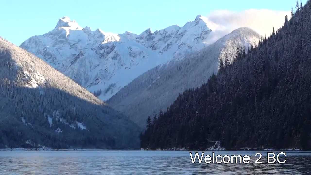 Winter Chilliwack Lake, Nodoubt Peak, Foley Peak and Canadian Border ...