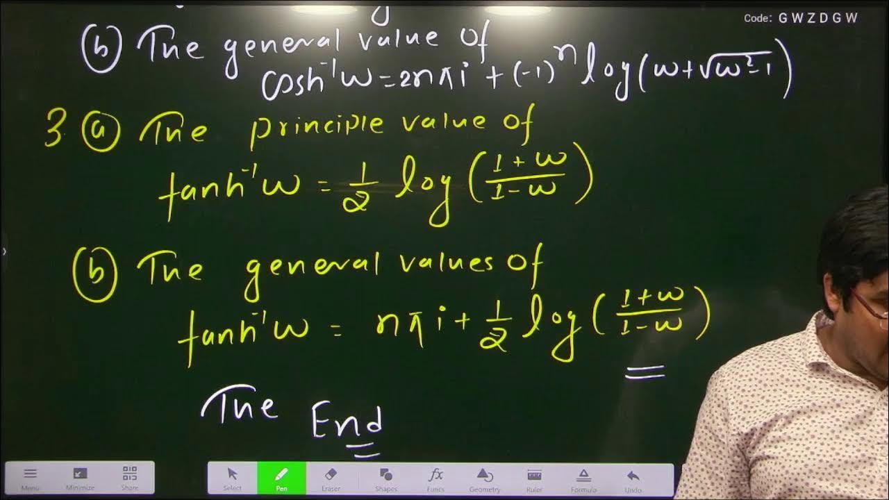 B.Sc Math Part-1//Higher Trigonometry//Chapter-3rd//Hyperbolic Function//Lecture-8 - YouTube