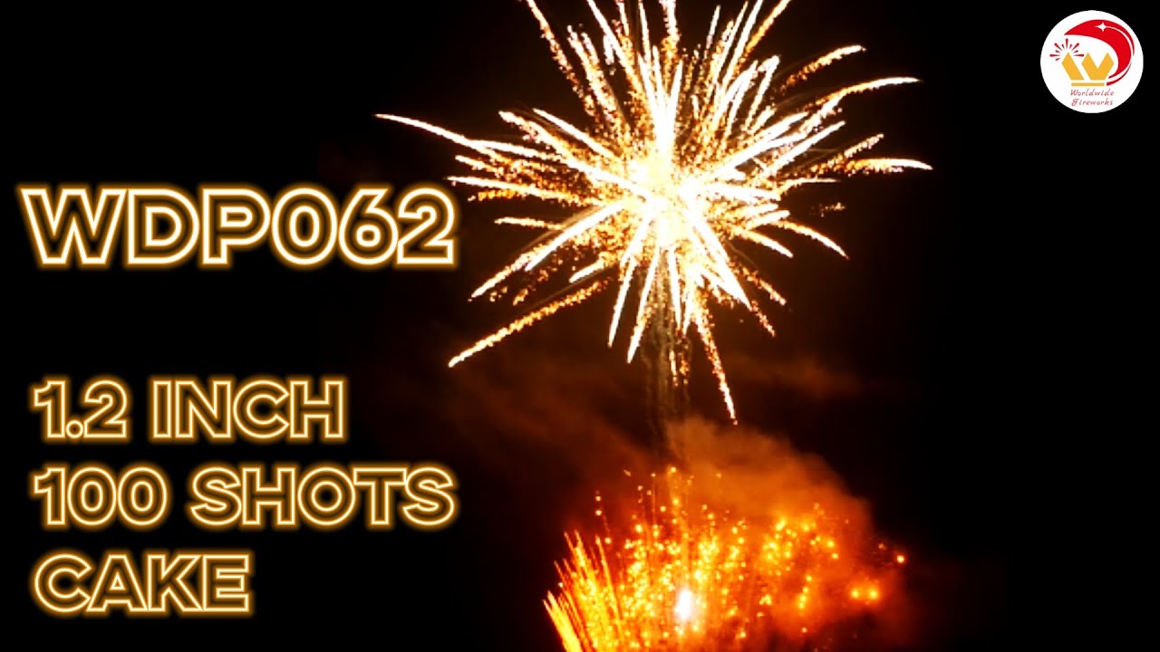 WDP062 1.2'' 100 shots cake - YouTube