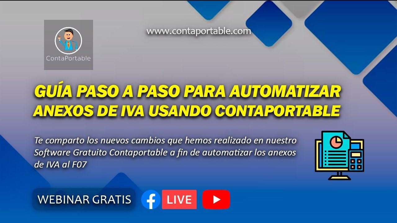 Guía Paso a Paso para Automatizar Anexos de IVA usando ContaPortable - YouTube