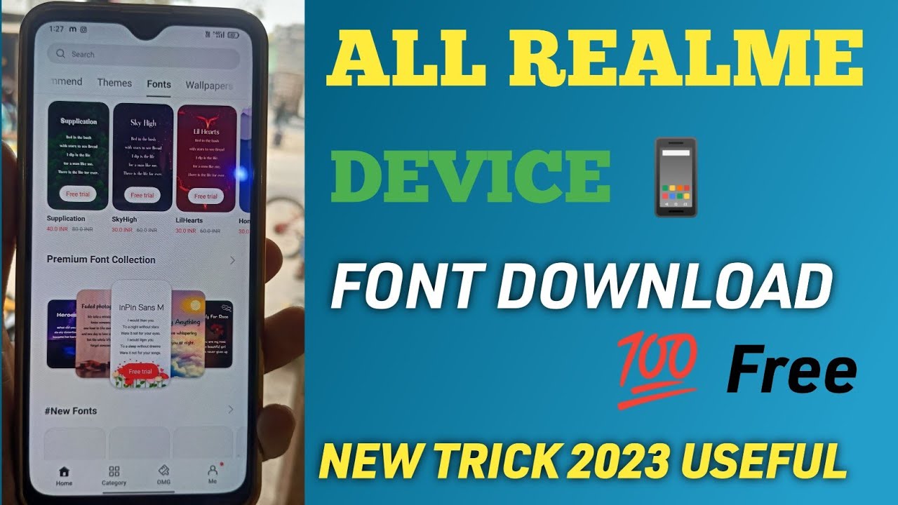 ALL REALME DEVICE FONT FREE DOWNLOAD!! सभी REALME DEVICE MAI FONT KO ...