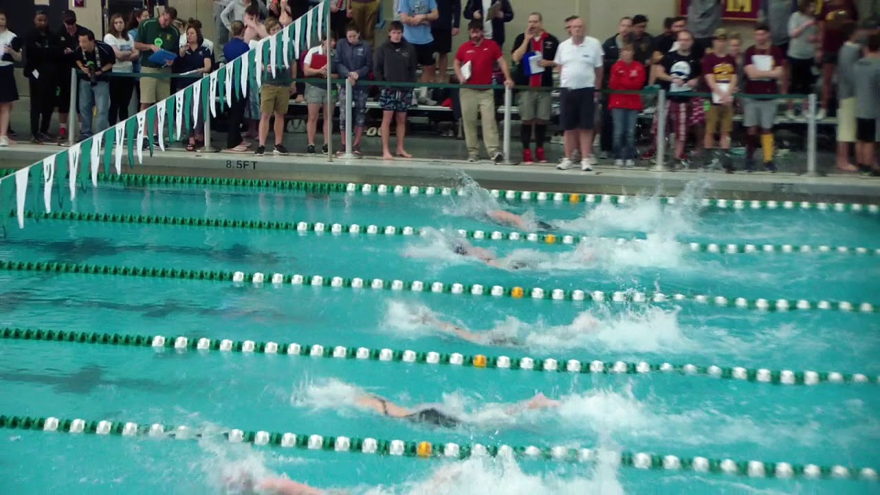 2018 VHSL State BTFL 50yd Freestyle Prelim Savannah - YouTube