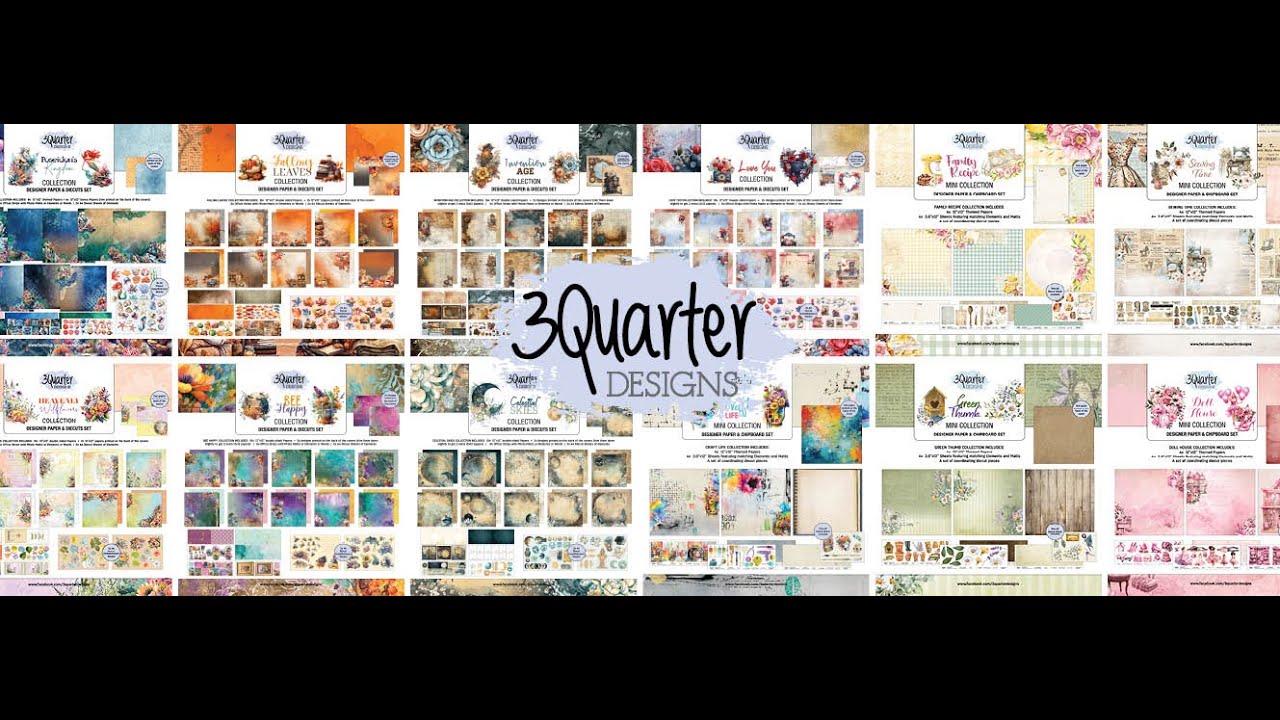 3 Quarter Designs August reveal - YouTube