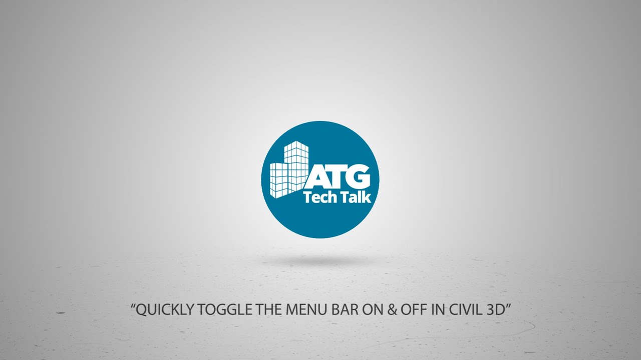 Quickly Toggle The Menu Bar On & Off in Civil 3D - YouTube