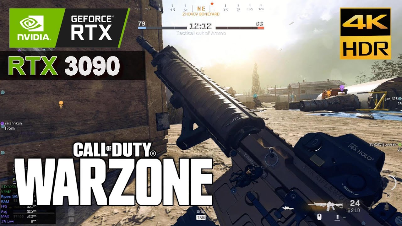 [ RTX 3090 / 4K HDR ] CoD Warzone 4K 60fps Max Settings Ray Tracing On ...